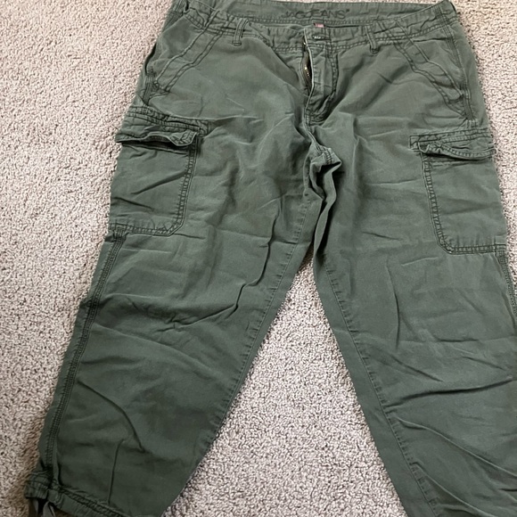 Jag Jeans | Pants & Jumpsuits | Womens Green Cargo Crop Pants | Poshmark